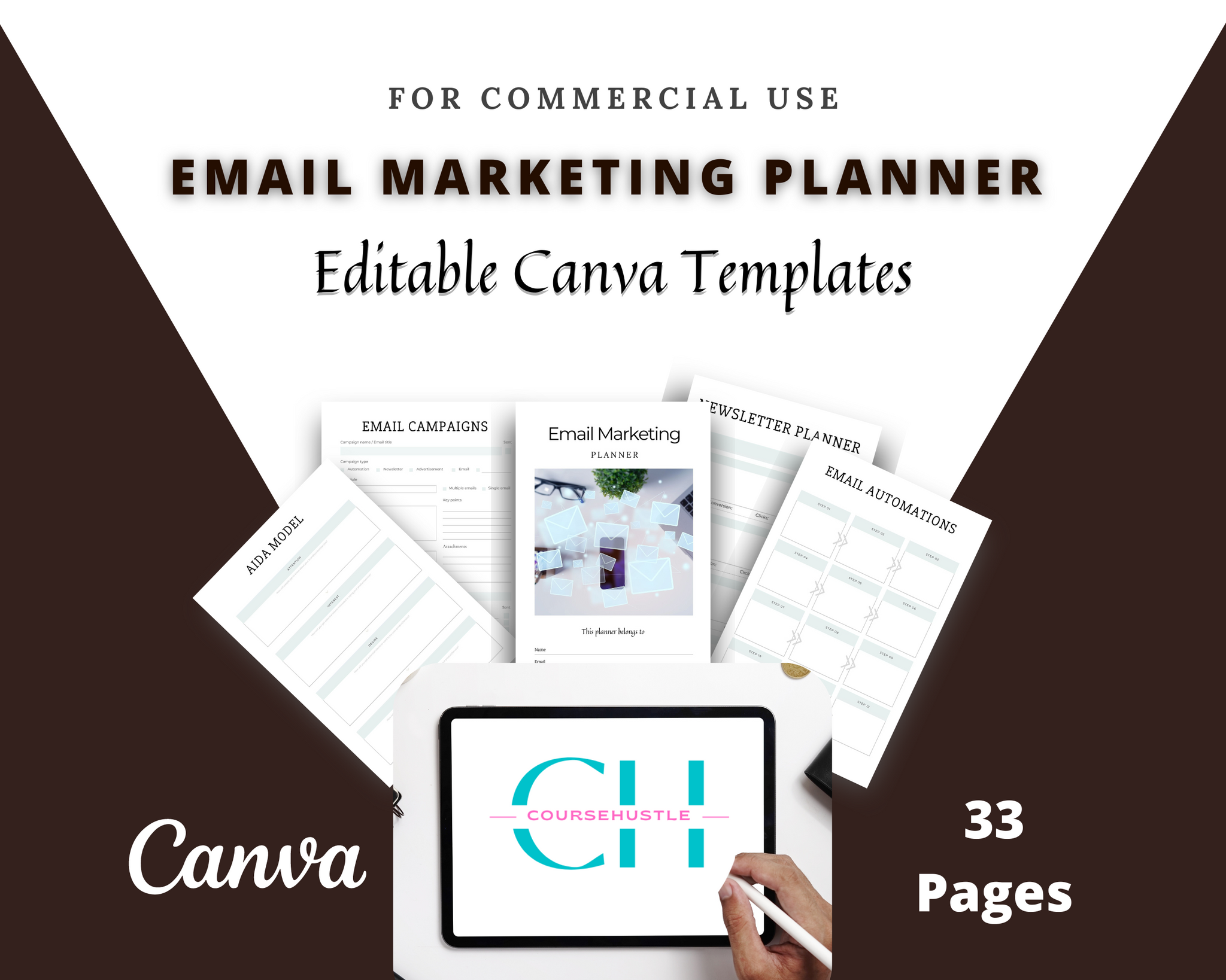Editable Email Planner Templates in Canva | Marketing Templates