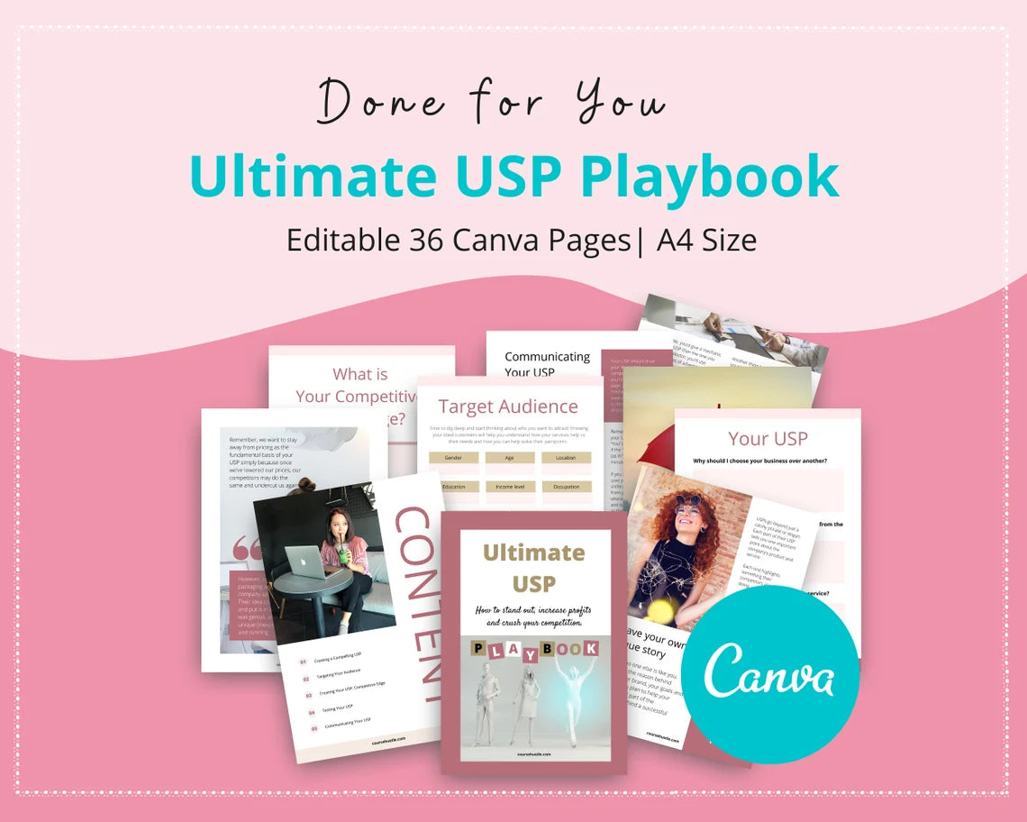 Done for You Ultimate USP Playbook in Canva